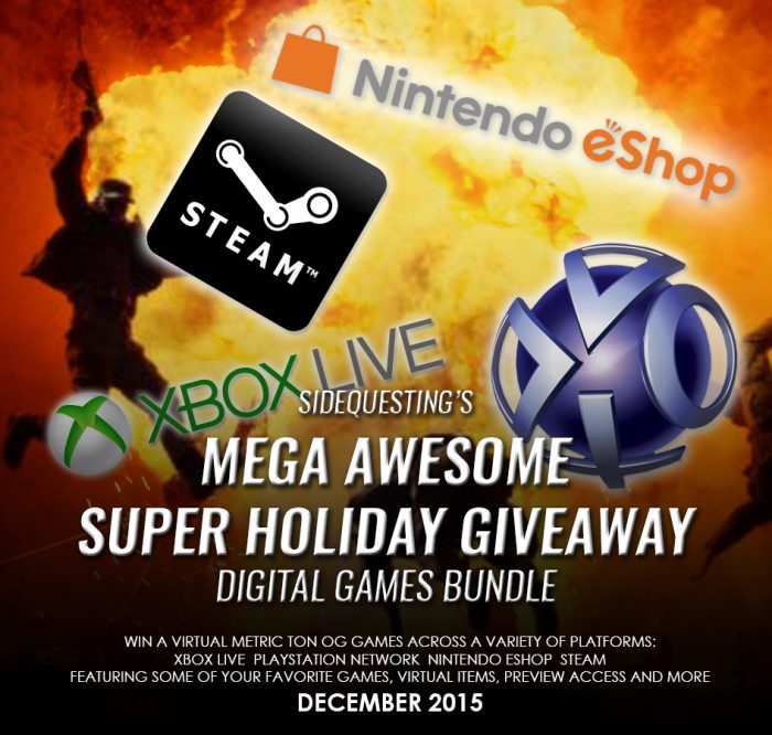 SIDEQUESTING’S MEGA AWESOME SUPER HOLIDAY GIVEAWAY 2015: Digital Games ...