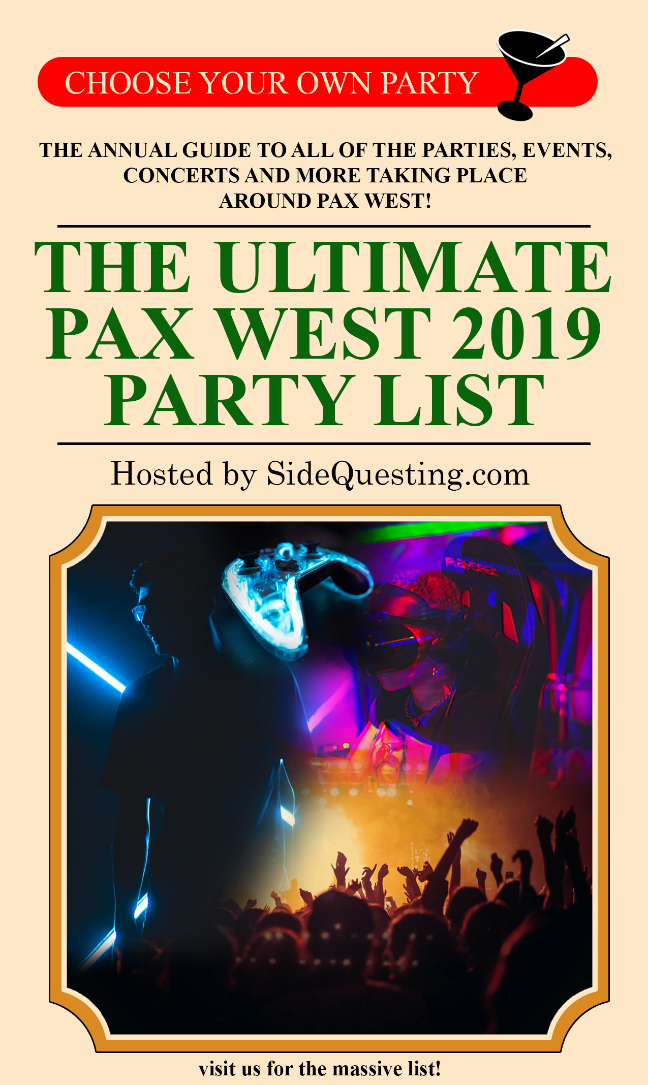The ULTIMATE PAX West 2019 Party List – SideQuesting