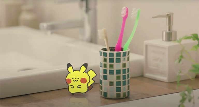 Pokémon Smile has kids brushing their teeth in augmented reality ...