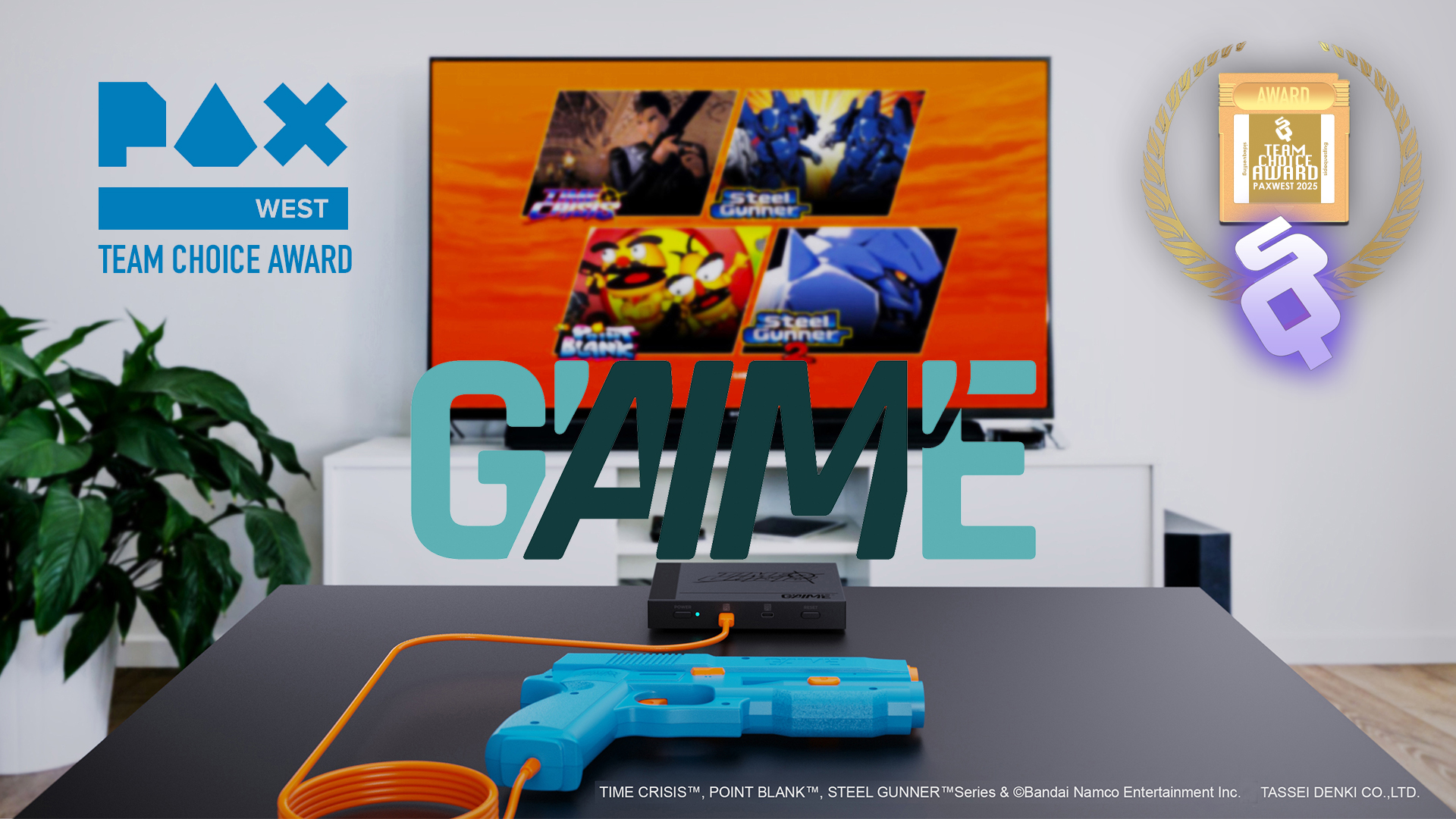 SideQuesting PAX West 2025 Team Choice Awards: G’AIM’E Plug & Play TIME CRISIS Gun – SideQuesting
